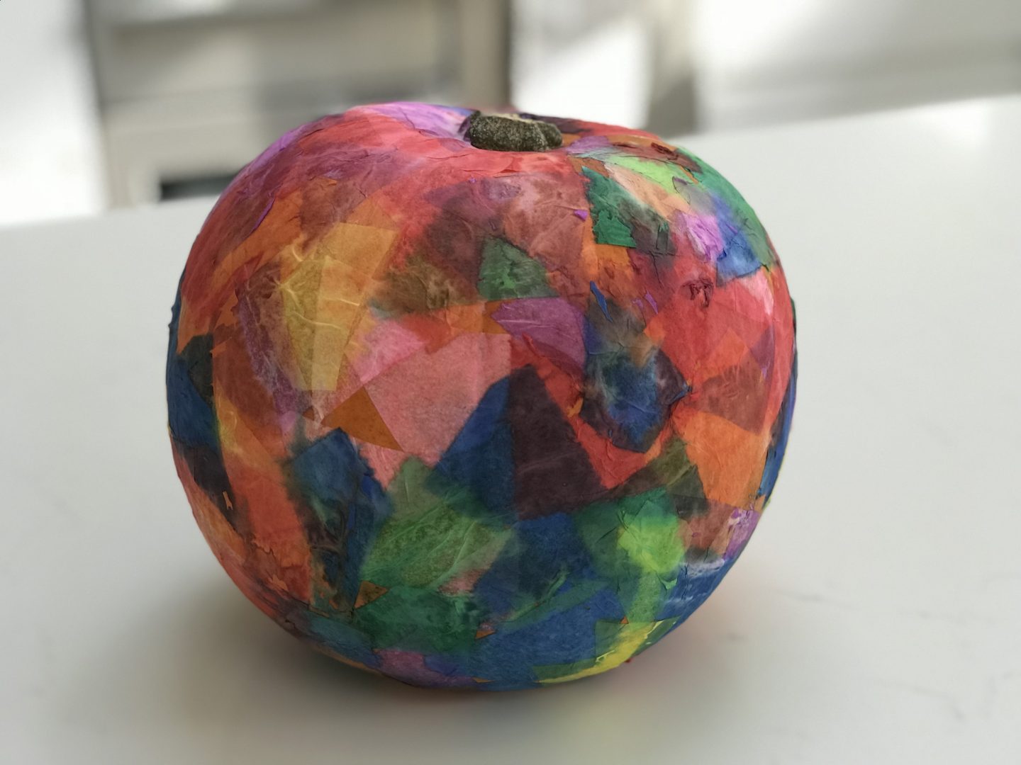 Tissue Paper Pumpkin Craft For Toddlers – DEVON MAMA