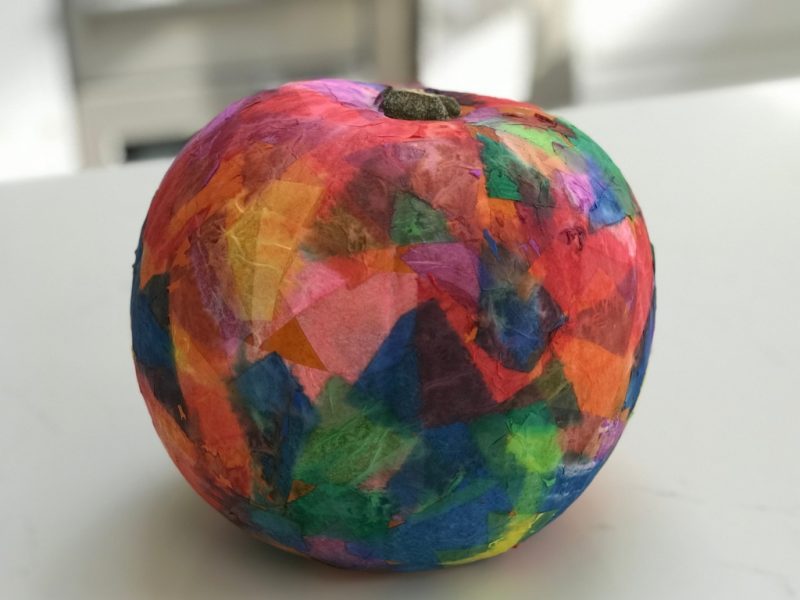 Tissue Paper Pumpkin Craft For Toddlers – DEVON MAMA